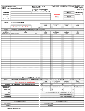 Fillable Online liq wa washington wine importer form 776 Fax Email ...