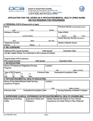 Fillable Online rn ca Speaker Request Form - Board of Registered ...