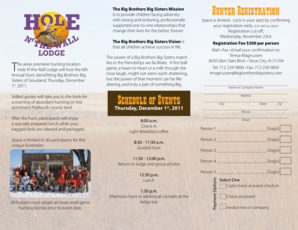 Fillable Online Schedule of Events Hunter Registration Fax Email Print ...