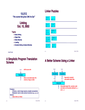 Fillable Online cs cmu Executable and Linkable Format - cs cmu Fax Email Print - pdfFiller
