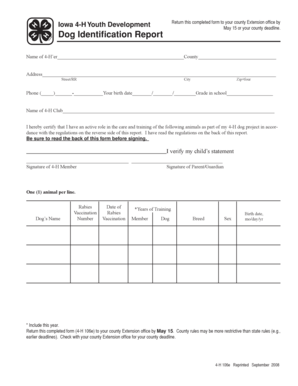 Fillable Online Dog Identification Report Fax Email Print - pdfFiller