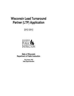 Fillable Online dpi wi wisconsin dpi turnaround partner form Fax Email ...