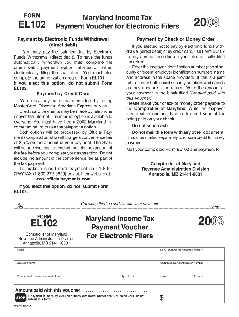 Fillable Online Form EL102 (2002) Fax Email Print - pdfFiller
