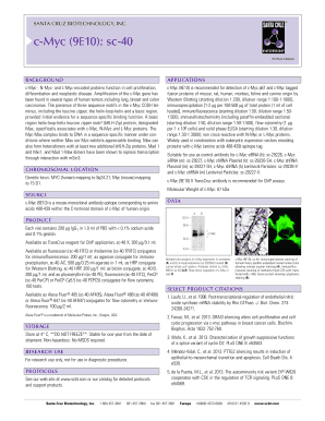 Fillable Online C-Myc (9E10): sc - 40 Fax Email Print - pdfFiller