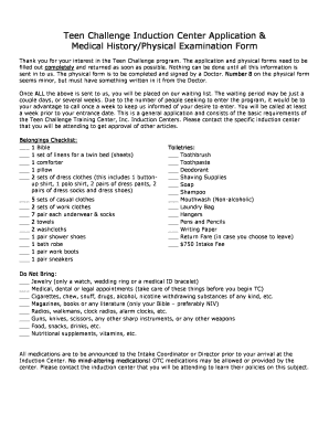 Teen Challenge Induction Center Application Teen Challenge ... - Tcwny ...