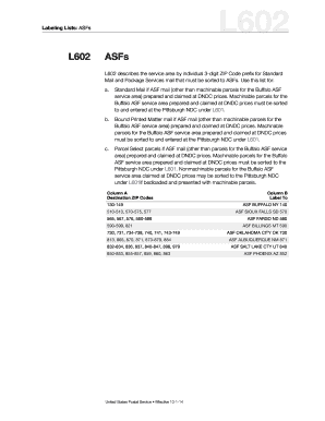 Fillable Online Labeling Lists ASFs Fax Email Print - pdfFiller