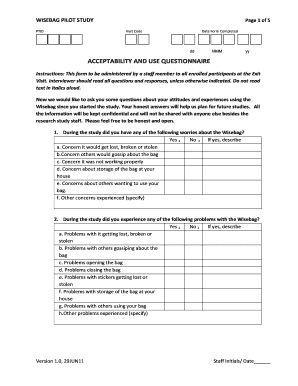 Fillable Online mtnstopshiv ACCEPTABILITY AND USE QUESTIONNAIRE ...
