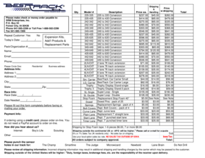 Fillable Online Conversion Order Form 11-16-08 - BestTrack Fax Email ...
