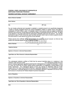 Fillable Online initial escrow account disclosure form Fax Email Print ...