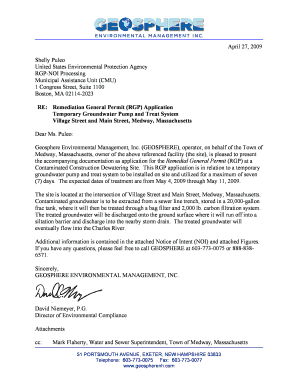 Fillable Online Remediation General Permit (RGP) Application Fax Email ...