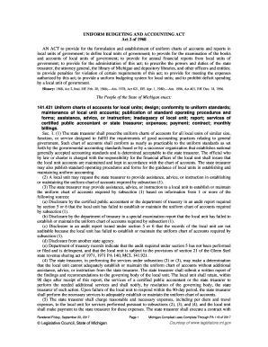 Fillable Online Uniform Budgeting and Accounting Act Fax Email Print ...