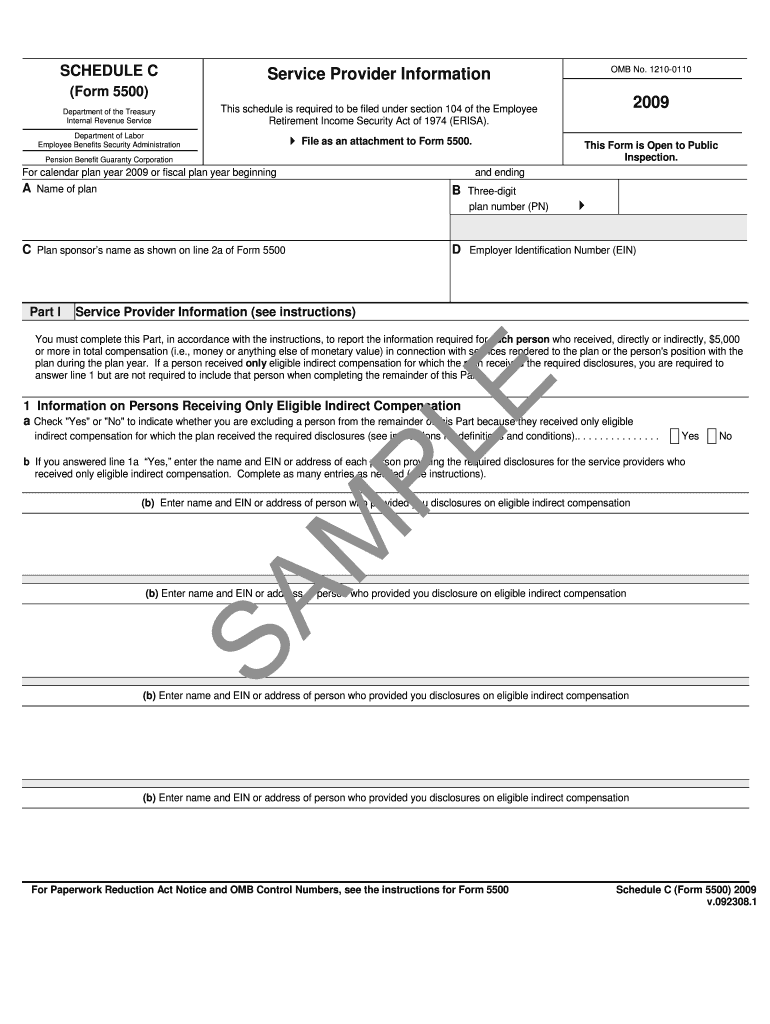 Fillable Online Form 5500 - Schedule C Fax Email Print - pdfFiller