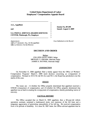 Fillable Online dol 09-0299.doc - dol Fax Email Print - pdfFiller