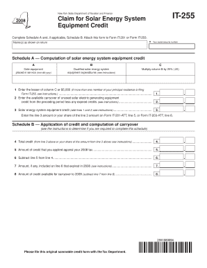 Fillable Online tax ny ny tax it 255 instructions 2012 form Fax Email ...