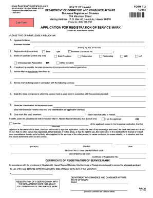 Fillable Online Trade Name, Trademark, Service Mark Registrations ...