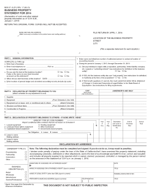 Fillable Online boe ca Apartment House Personal Property Statement ...