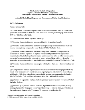 Fillable Online (a) "Claim" means a claim for compensation as evidenced ...