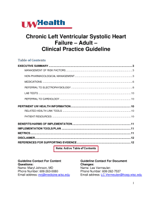 Fillable Online Chronic Left Ventricular Systolic Heart Fax Email Print ...