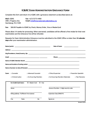 Fillable Online professionals internationalcredentialing Exam ...