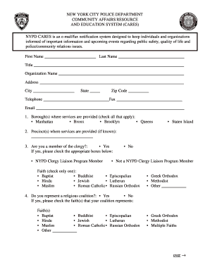 Fillable Online nyc NYPD CARES application Letter Size.qxd - NYC.gov ...