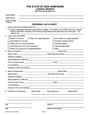 Fillable Online us Court Name: Case Name: Case Number: (if known ...