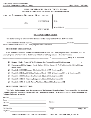 Fillable Online Domestic Relations Division - Cook County Clerk of the ...