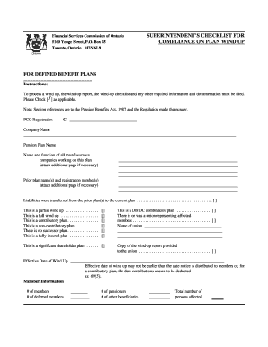 Fillable Online fsco gov on Superintendents Checklist for Compliance on ...