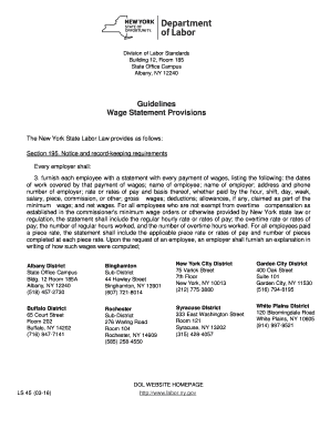 Fillable Online Wage Statement Provisions Fax Email Print - pdfFiller