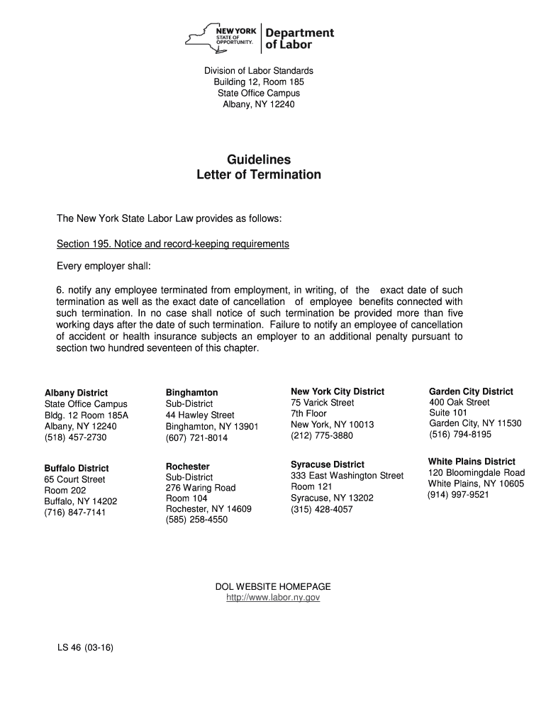 Fillable Online The New York State Labor Law provides as follows: Fax ...