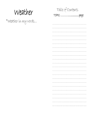 Fillable Online hasd My Weather Book Fax Email Print - pdfFiller