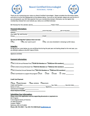 Fillable Online entocert Board Certified Entomologist - entocert Fax ...