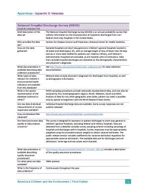 Fillable Online epa Metadata for National Hospital Discharge Survey ...