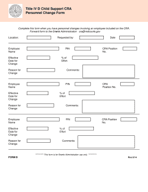 Fillable Online courts state md Title IV D Child Support CRA Personnel ...