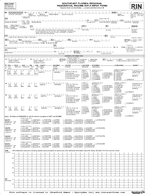Fillable Online Fort Lauderdale - Residential Income Data Input Form ...