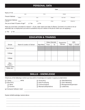 Fillable Online Non-CDL Employment Job Application Printable Form ...