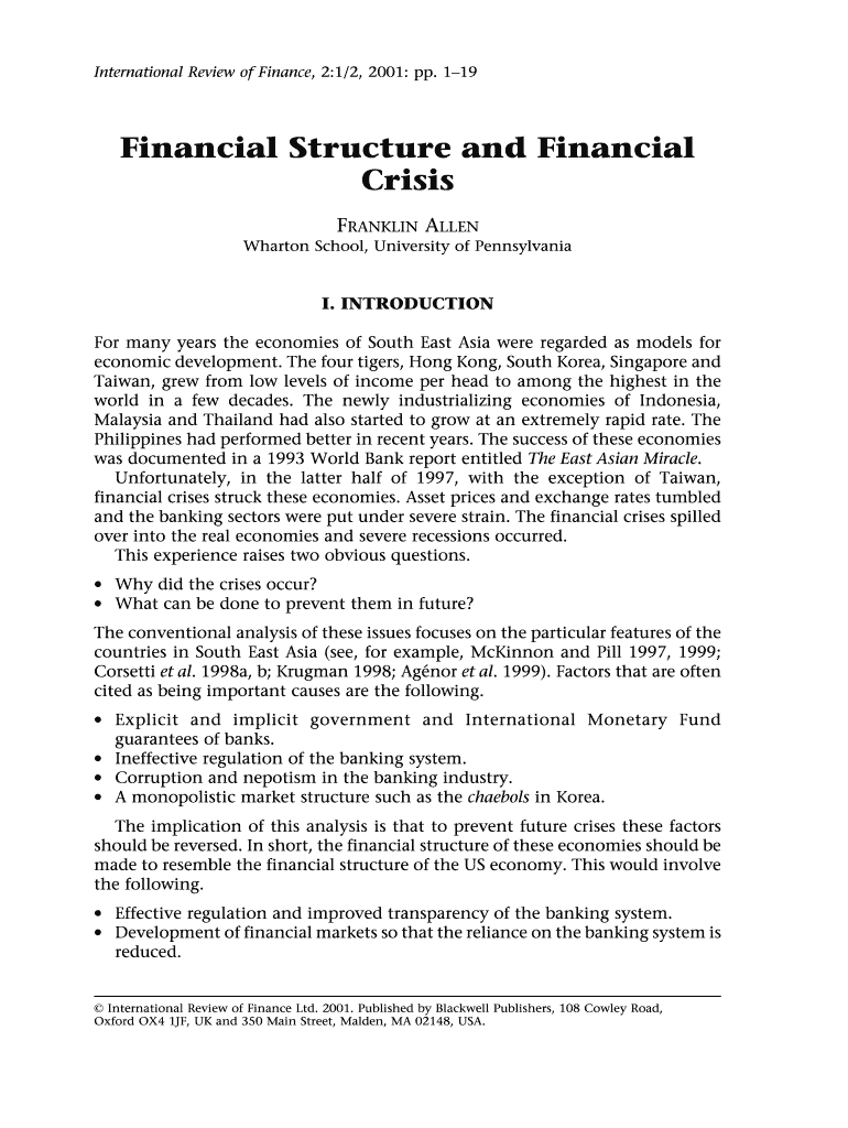 Fillable Online Financial Structure and Financial Fax Email Print ...