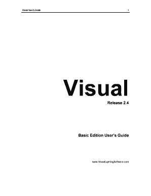 Fillable Online Visual Users Guide Fax Email Print - pdfFiller