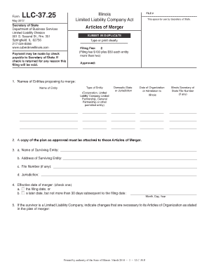 Fillable Online cyberdriveillinois Print Form LLC-37 Fax Email Print ...