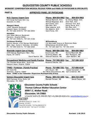 Fillable Online gets gc k12 va WC Panel of Physicians Form - gets gc ...