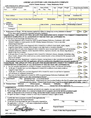 Fillable Online Burial Insurance Application - Butler-Stumpff Funeral ...