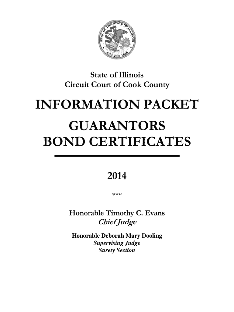 Fillable Online cookcountycourt Bond certificates communication ...