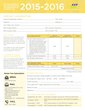 Fillable Online This renewal form - SSS by NAIS Fax Email Print - pdfFiller