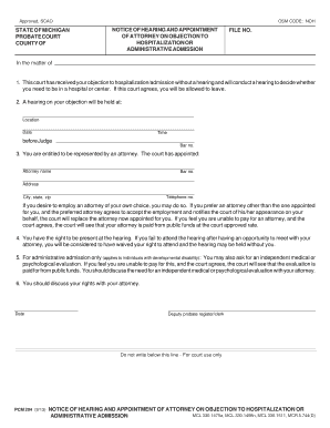 Fillable Online courts michigan PCM 204.pmd - Michigan Courts - State of Michigan Fax Email ...