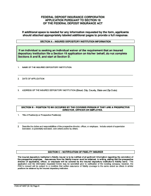 Fillable Online fdic Form FDIC 6710/07 - fdic Fax Email Print - pdfFiller