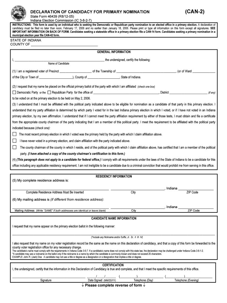 Fillable Online indygov CAN-2 - indygov Fax Email Print - pdfFiller