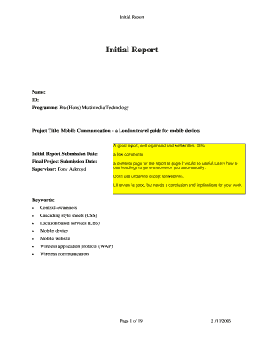 Fillable Online cms1 gre ac Sample initial report - cms1 gre ac Fax ...