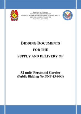 Fillable Online PBD 32 Units Personnel Carrier - Philippine National ...