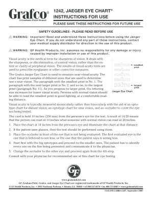 Fillable Online 1242, Jaeger Eye Chart Fax Email Print - pdfFiller