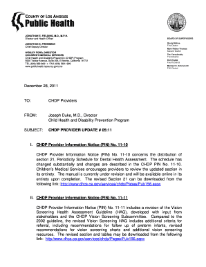 Fillable Online CHDP Providers Fax Email Print - pdfFiller