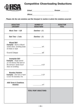 Fillable Online ihsa Deductions Form - ihsa Fax Email Print - pdfFiller